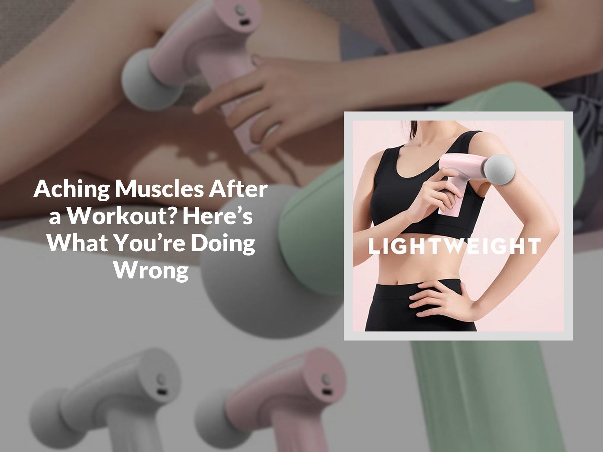 Aching Muscles After a Workout? Here’s What You’re Doing Wrong – KentDO ...
