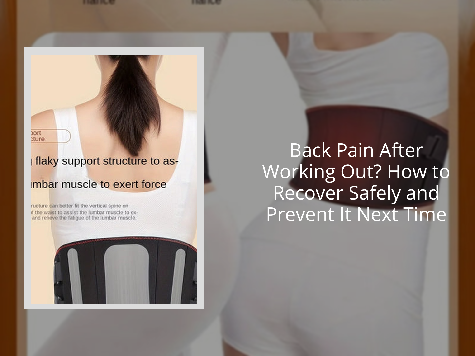 Back Pain After Working Out? How to Recover Safely and Prevent It Next ...