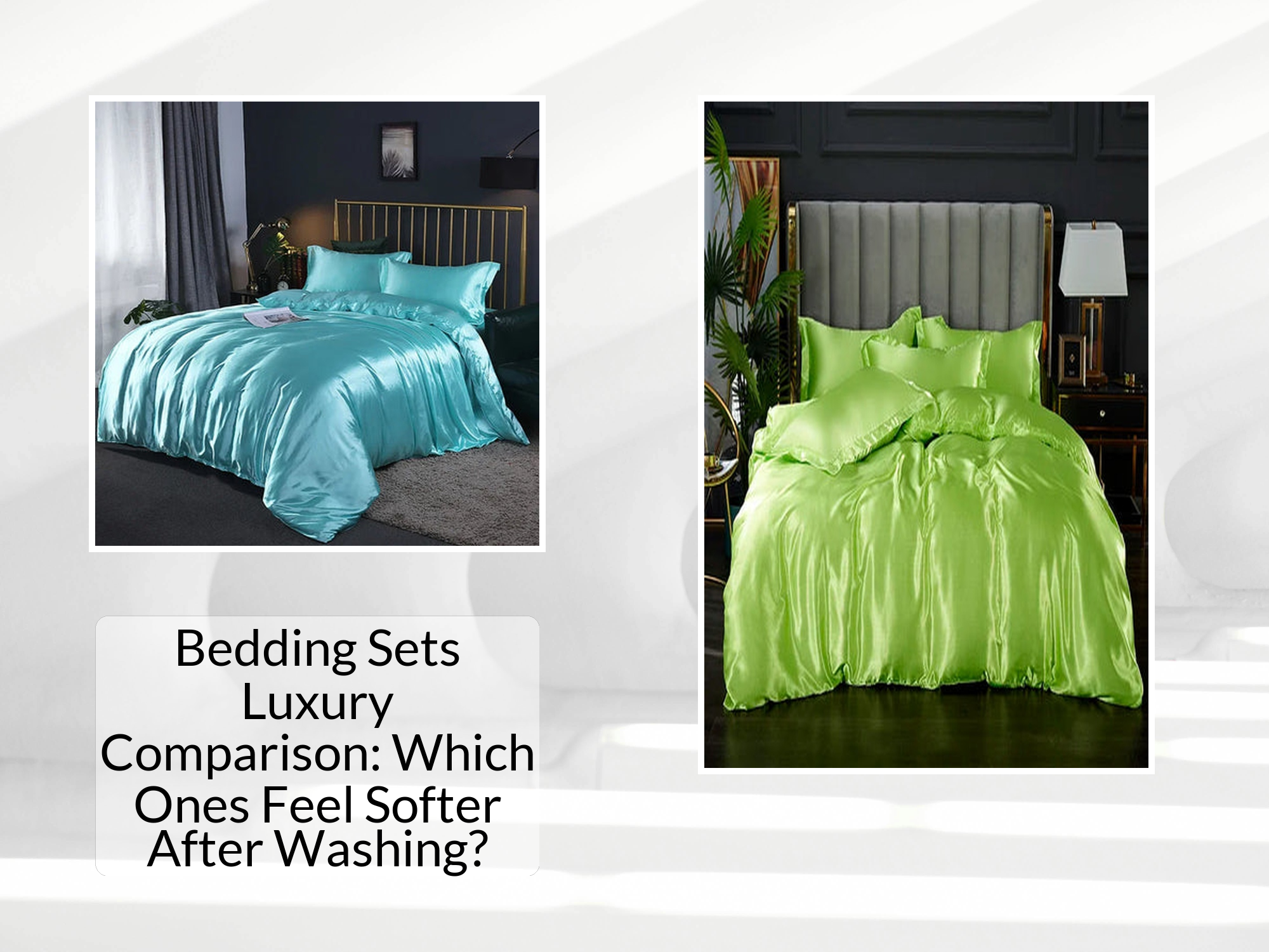 Bedding Sets Luxury Comparison: Which Ones Feel Softer After Washing ...