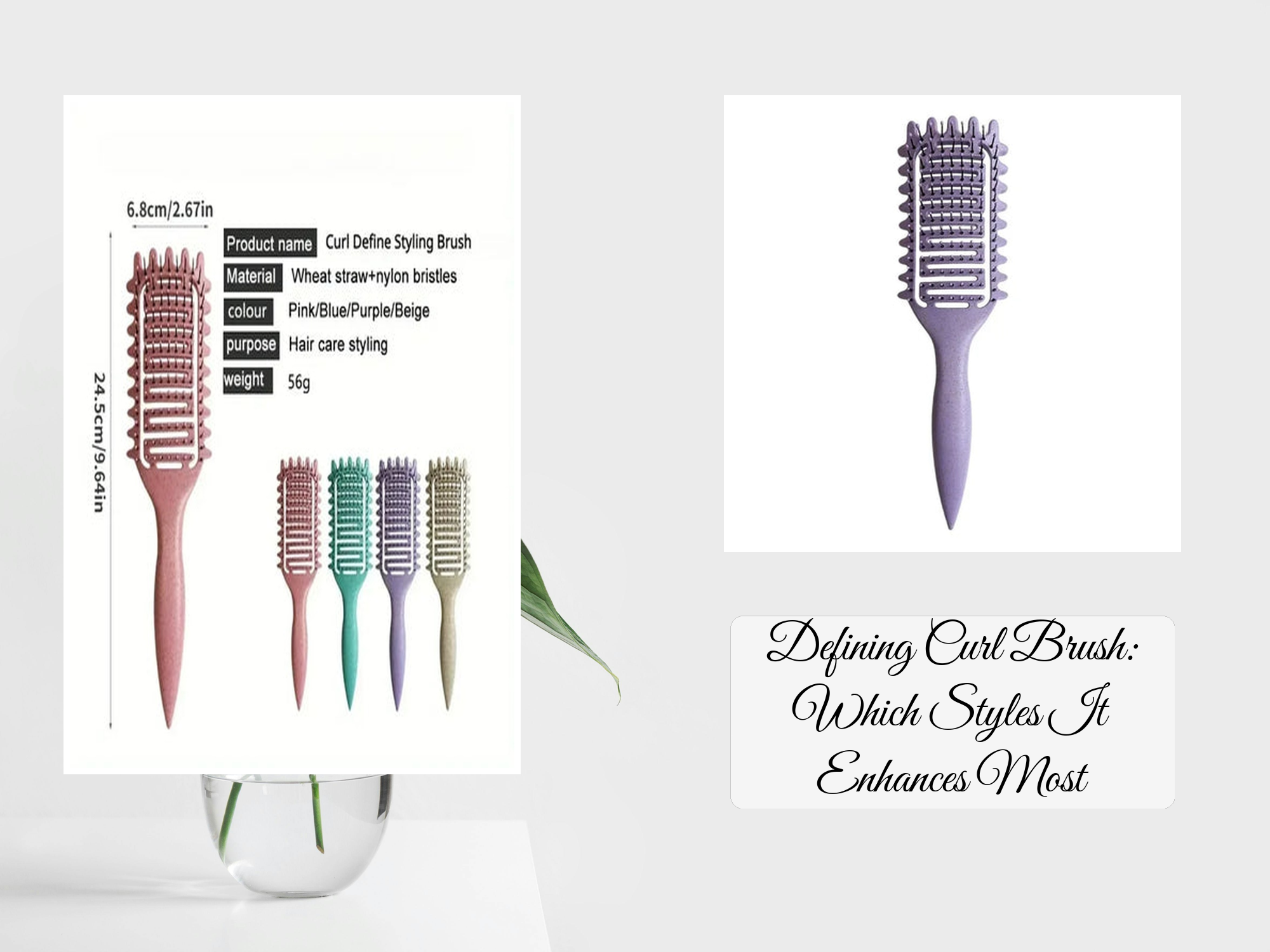 Defining Curl Brush: Which Styles It Enhances Most – KentDO™ Healthy ...
