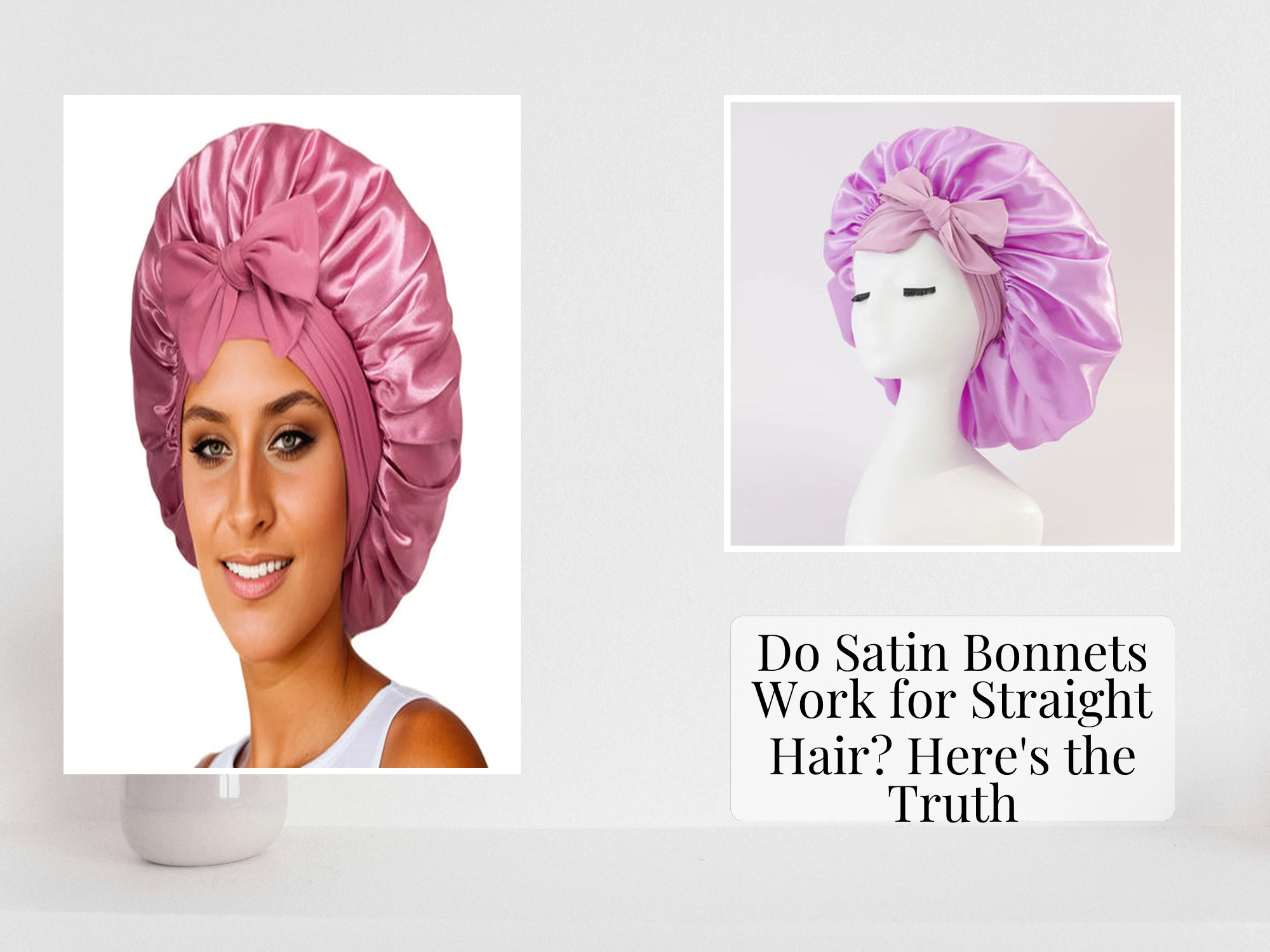 Do Satin Bonnets Work for Straight Hair? Sleeping Truth – KentDO ...