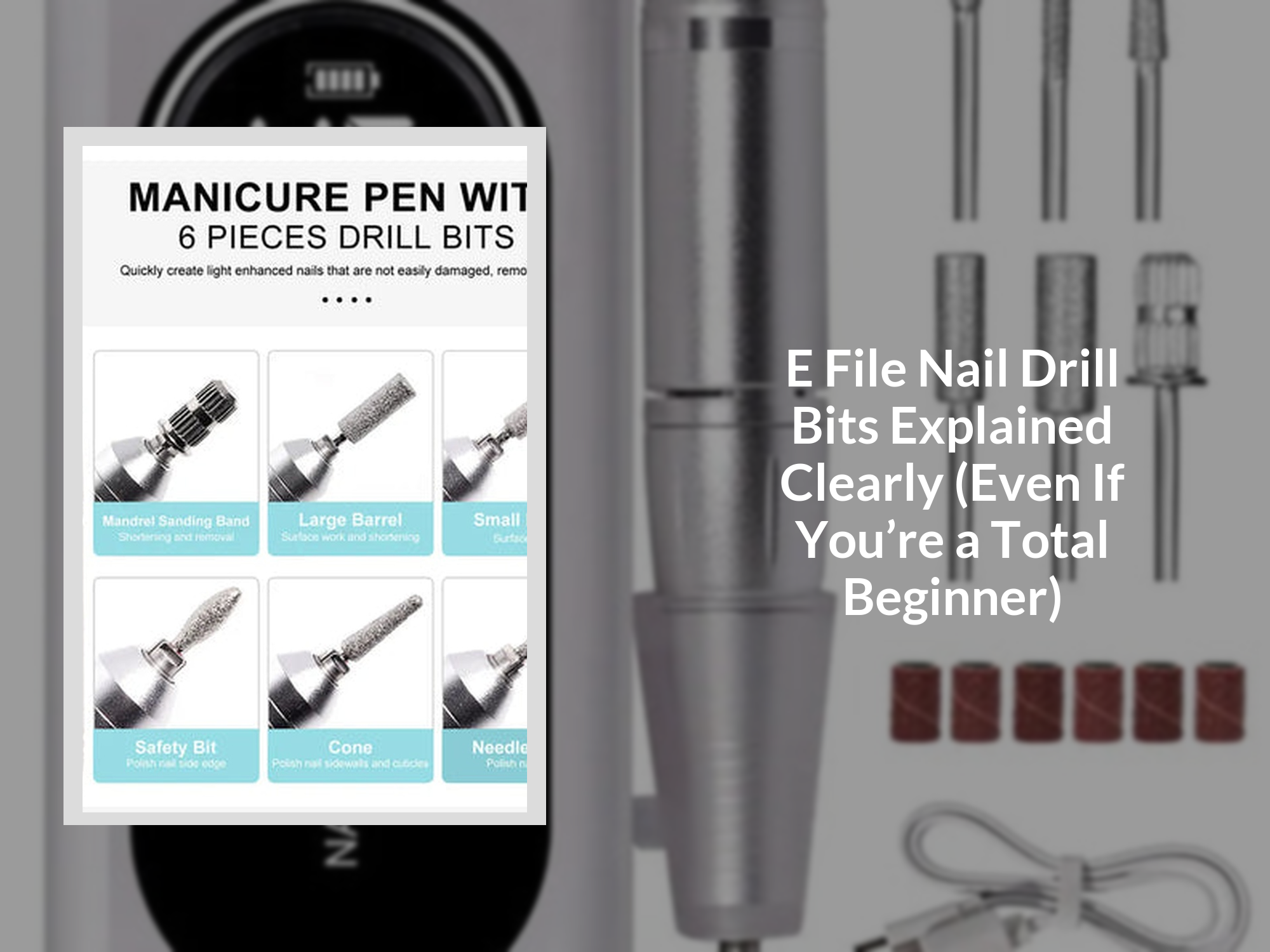 Nail Drill Bits Explained for Beginners (2026 Guide) – KentDO™ Healthy ...