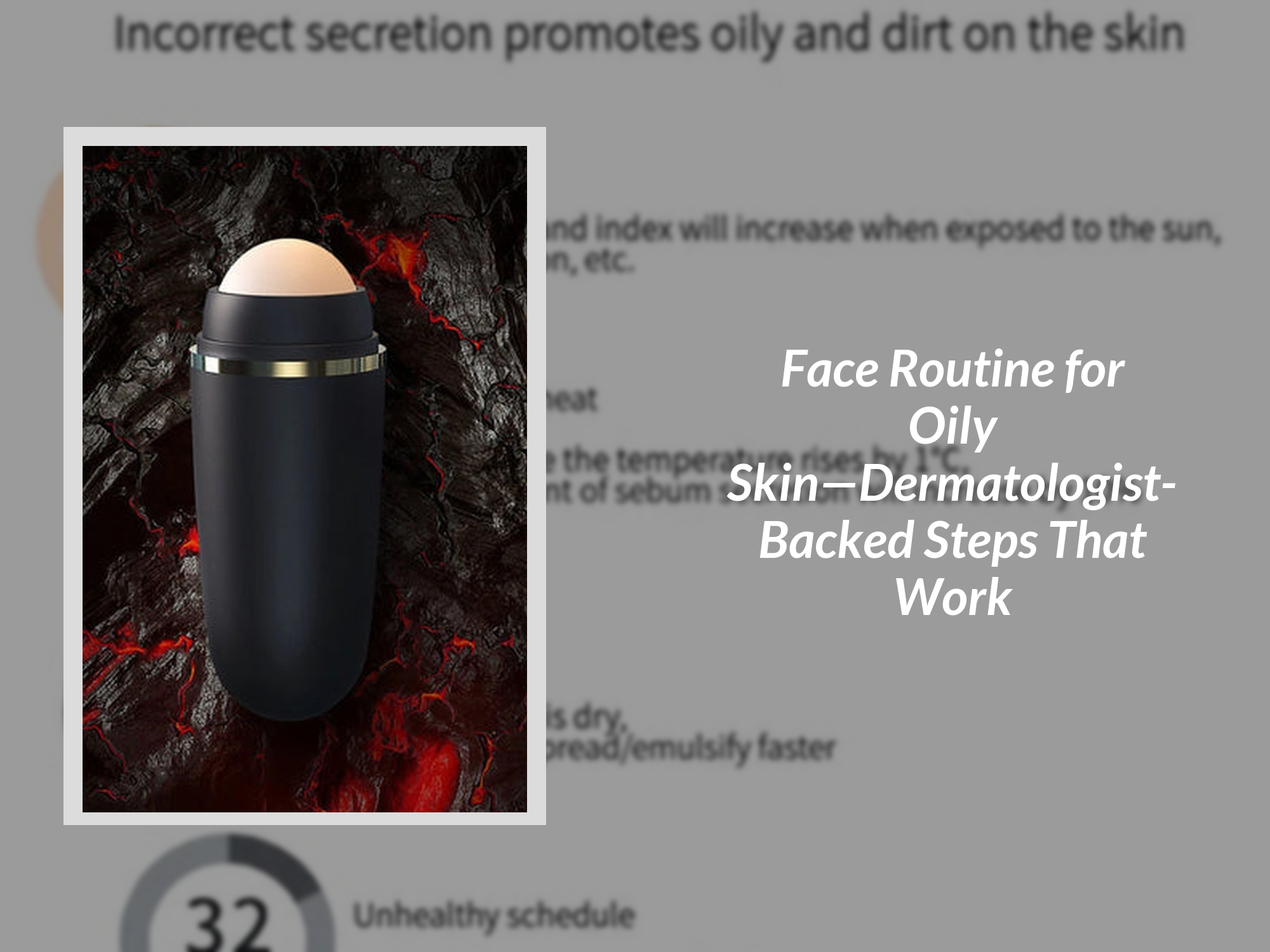 Face Routine for Oily Skin—Dermatologist-Backed Steps That Work – KentDO