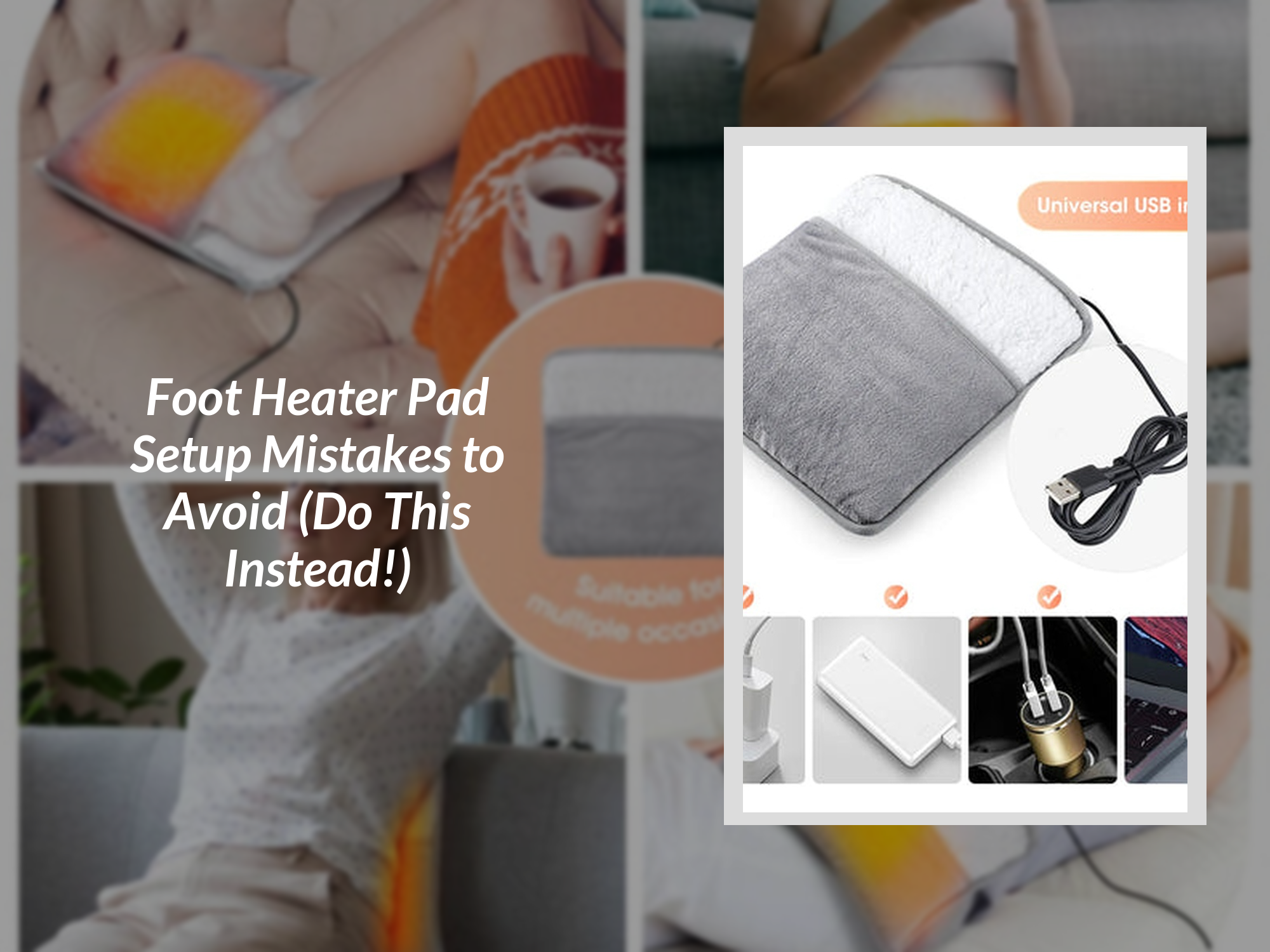 Foot Heater Pad Setup Mistakes to Avoid (Do This Instead!) – KentDO ...