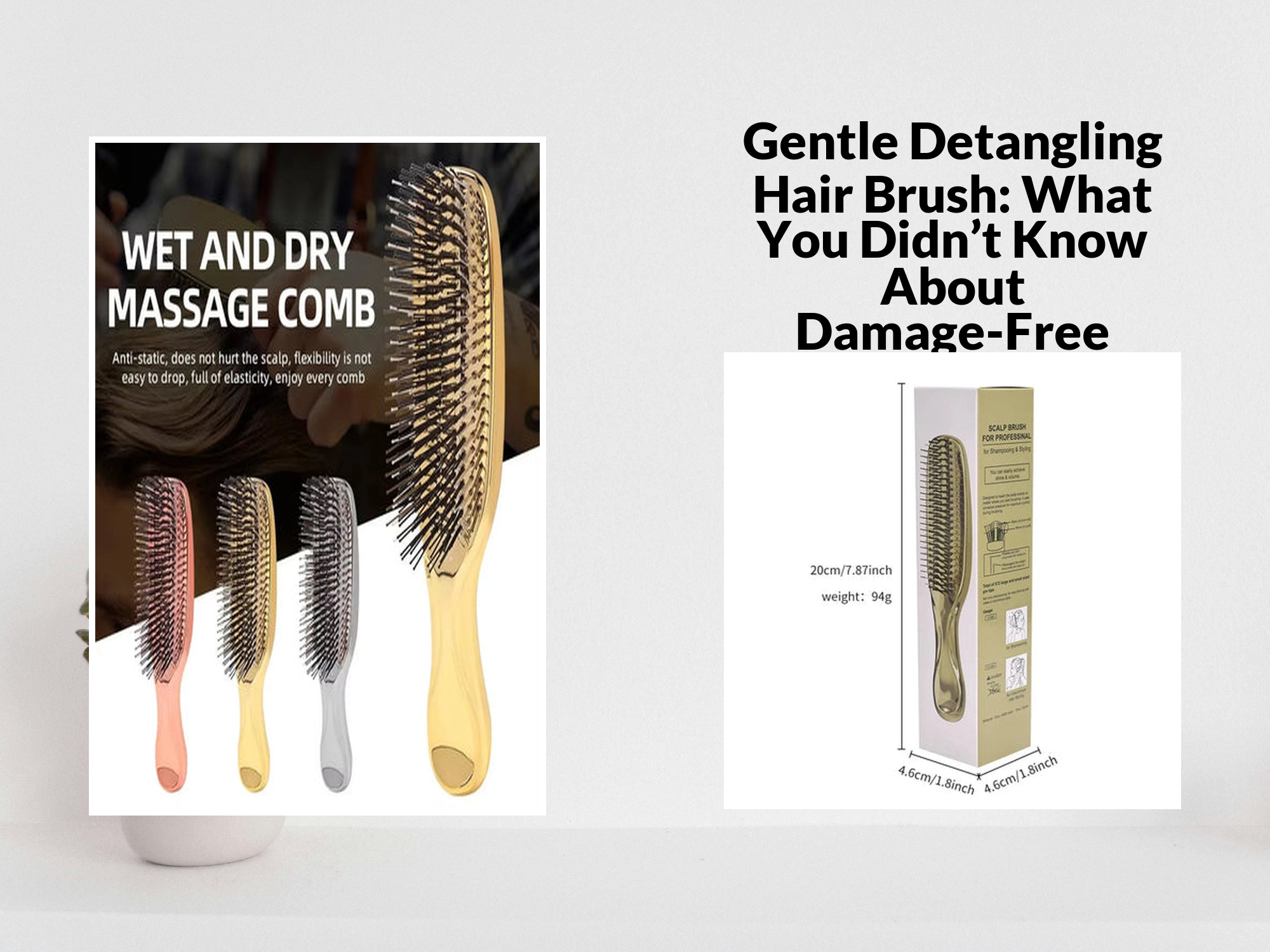 Gentle Detangling Hair Brush: What You Didn’t Know About Damage-Free S ...