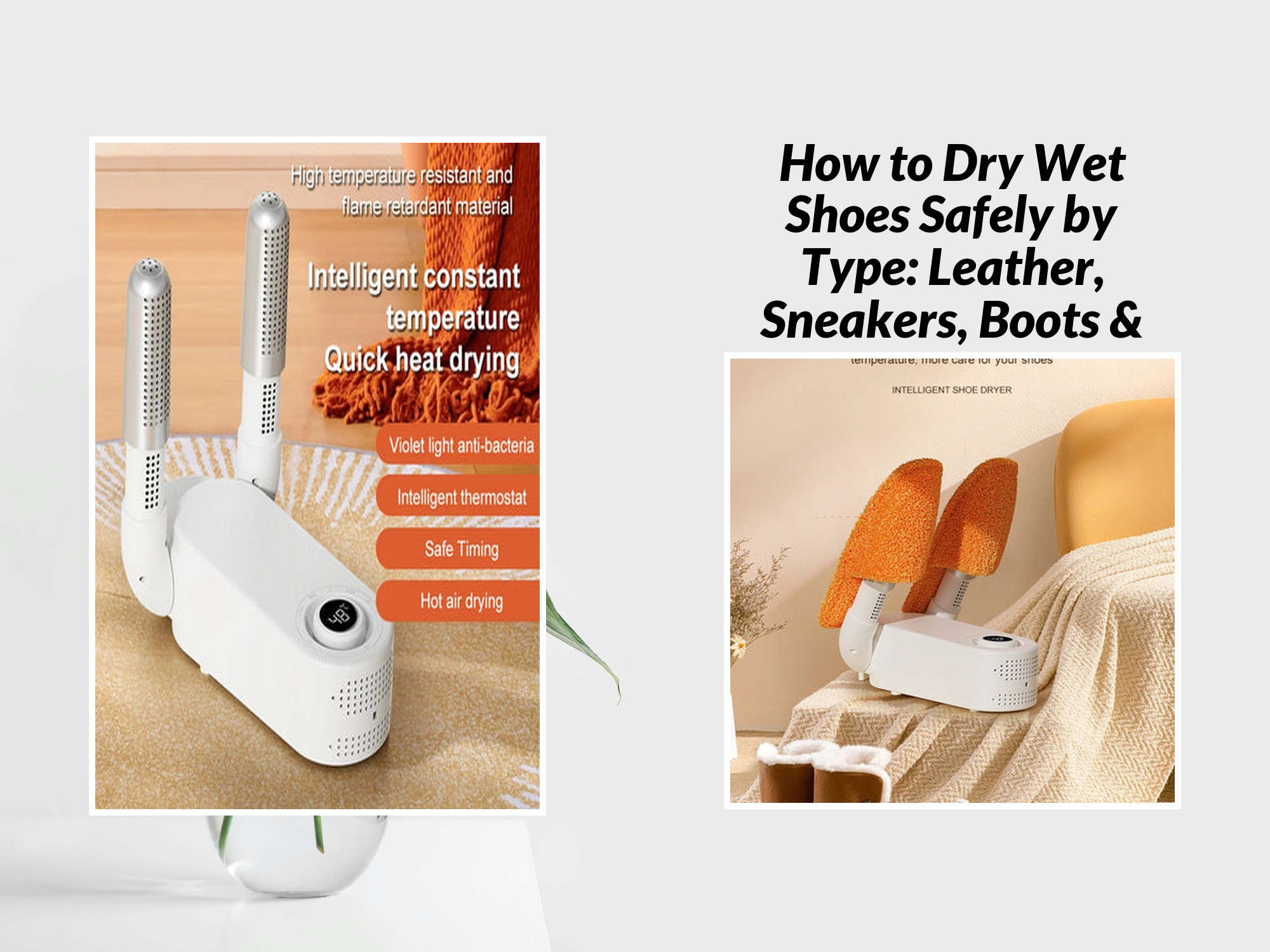 How to Dry Wet Shoes Safely by Type: Leather, Sneakers, Boots & More ...