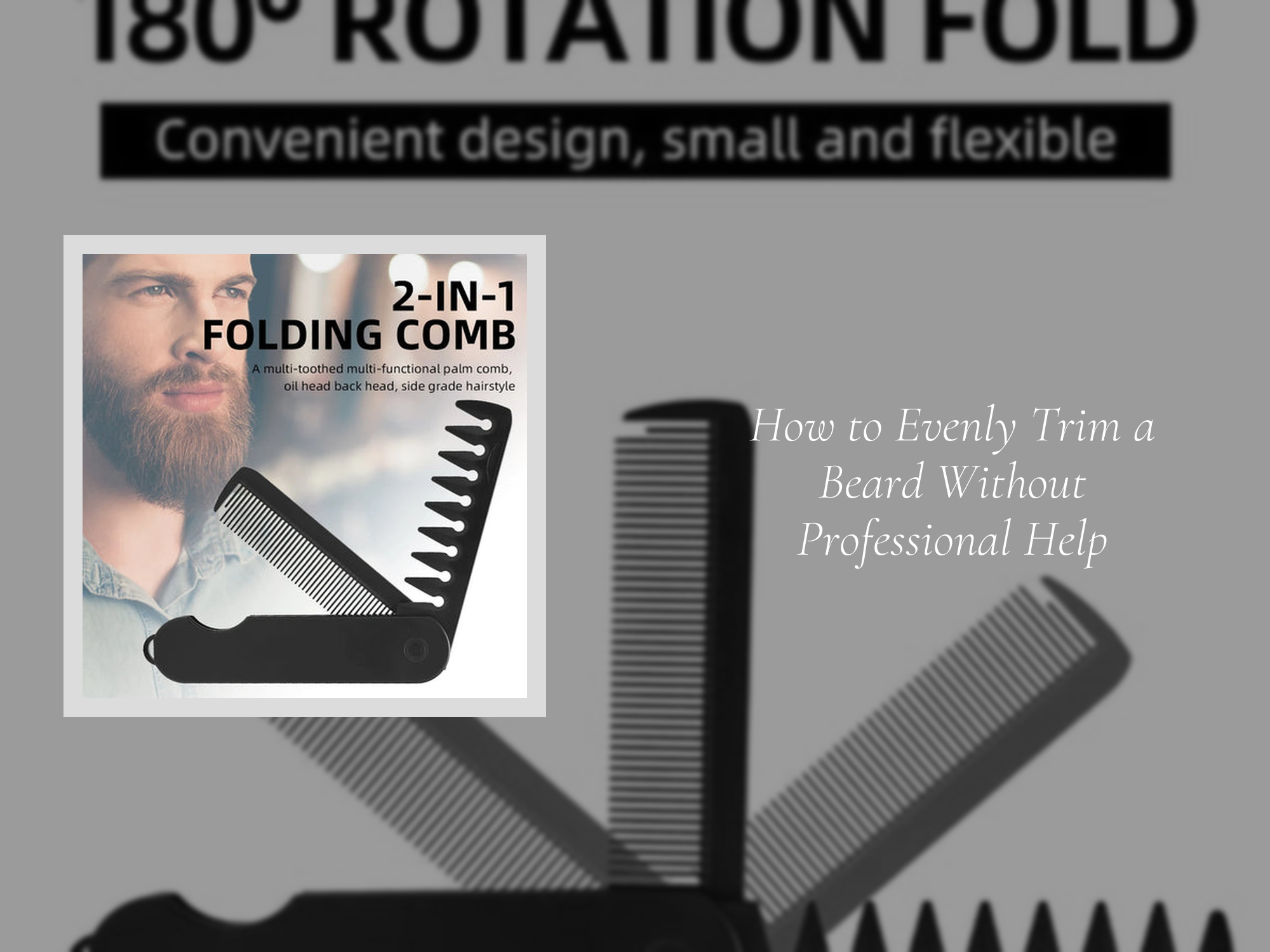 How to Evenly Trim a Beard Without Professional Help – KentDO™ Healthy ...