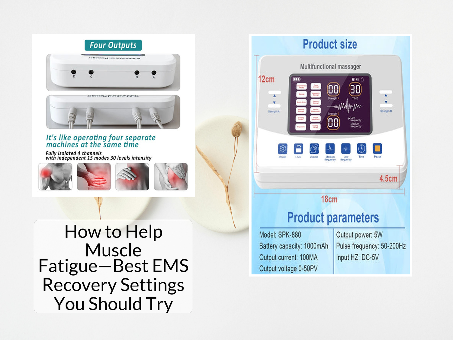 How to Help Muscle Fatigue—Best EMS Recovery Settings You Should Try – KentDO™ Healthy & Beauty