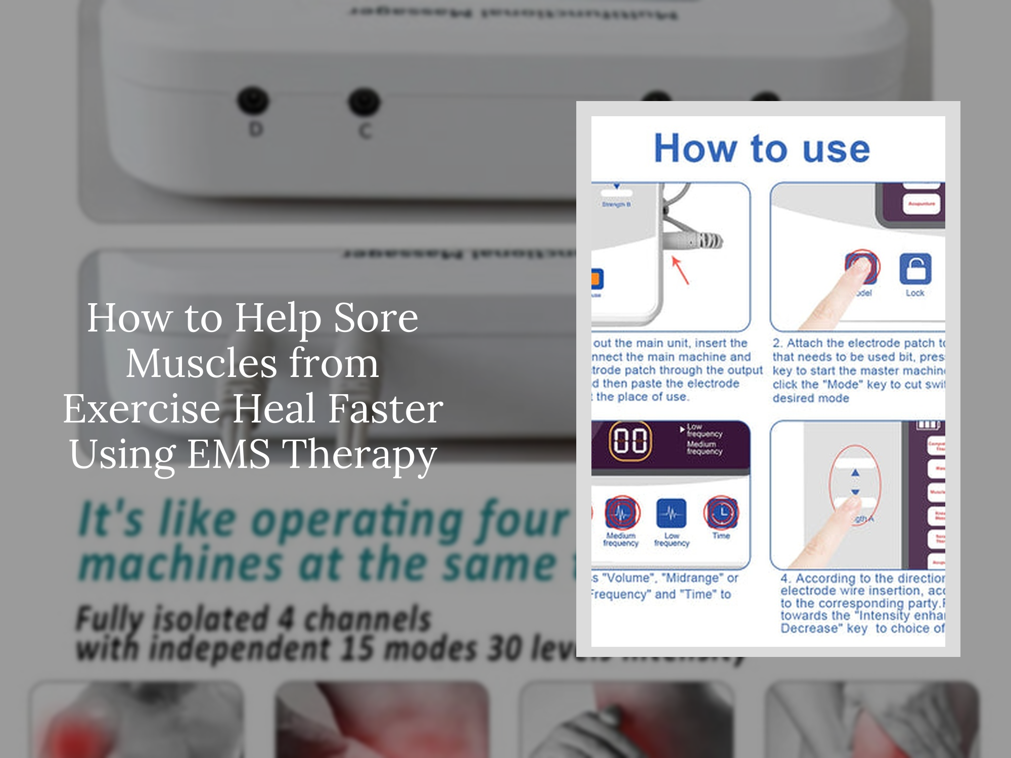 How to Help Sore Muscles from Exercise Heal Faster Using EMS Therapy ...