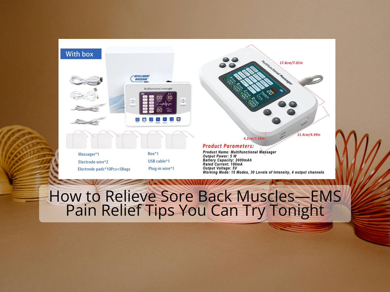 How to Relieve Sore Back Muscles—EMS Pain Relief Tips You Can Try Toni ...