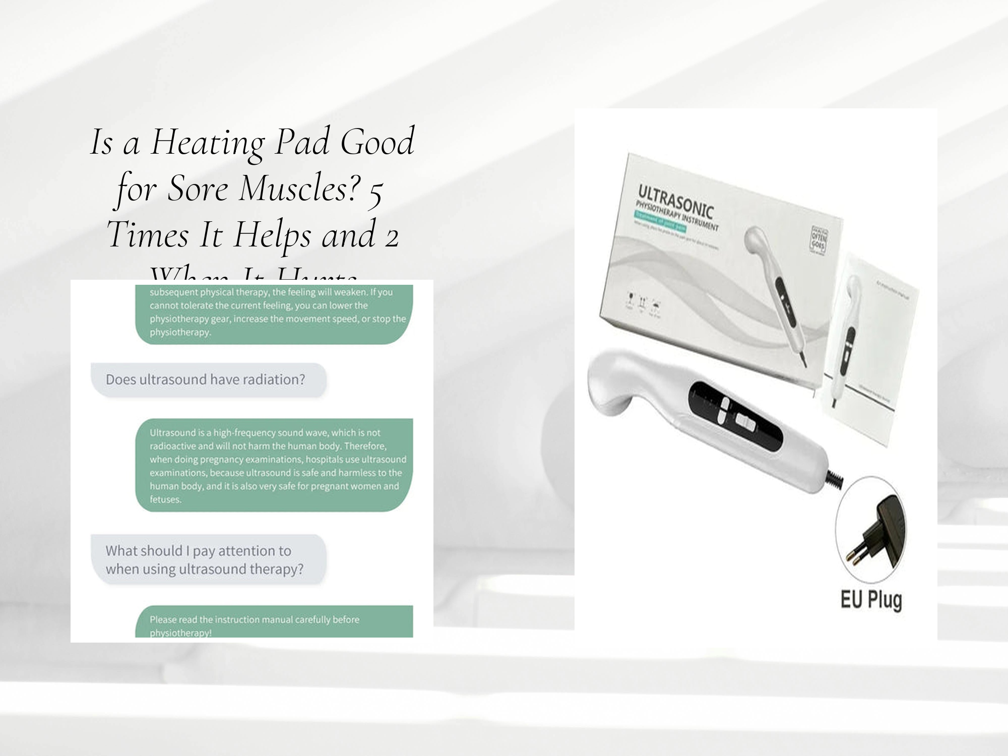 Is a Heating Pad Good for Sore Muscles? 5 Times It Helps and 2 When It ...