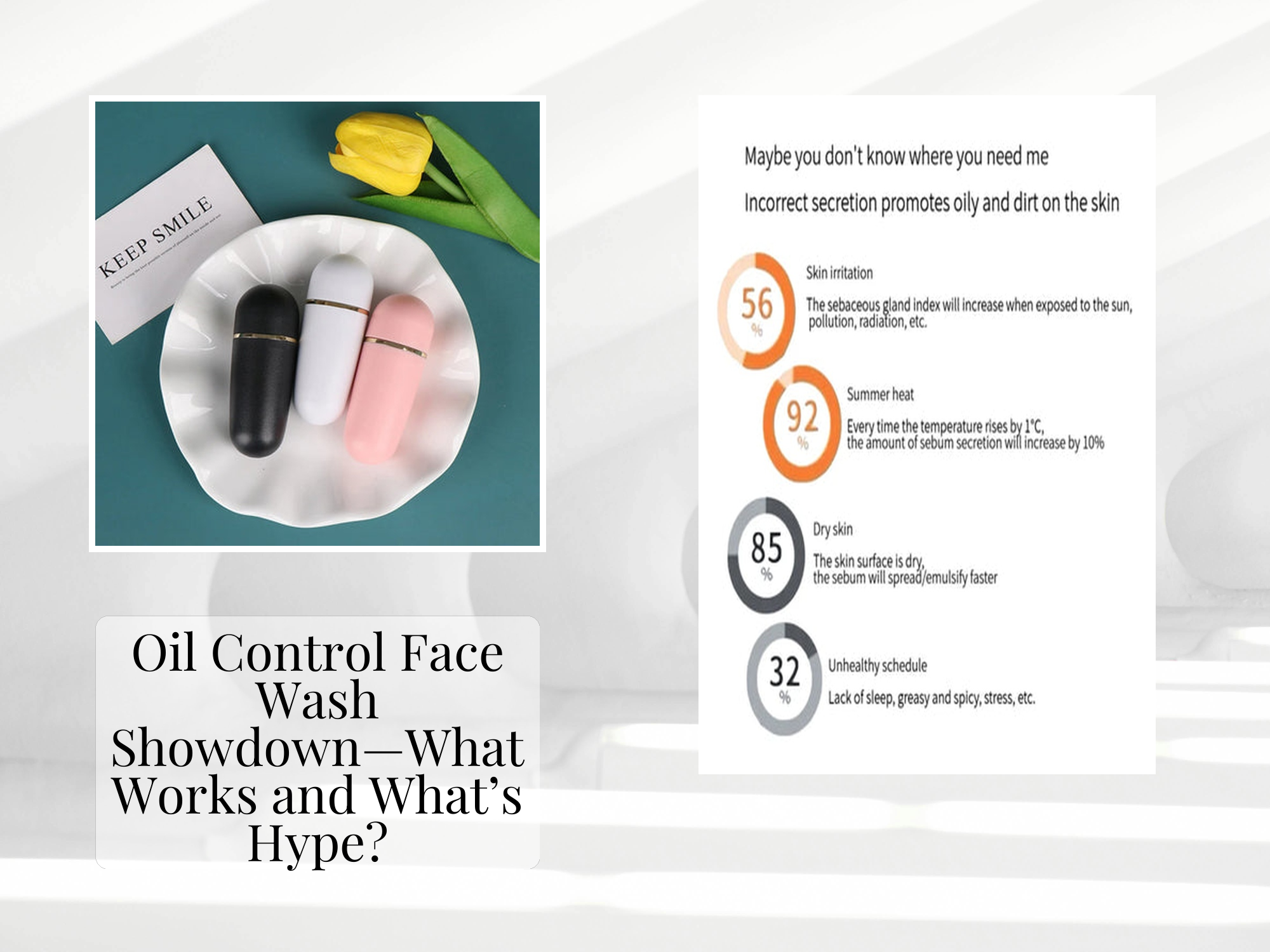 Oil Control Face Wash Showdown—What Works and What’s Hype? – KentDO™ Healthy & Beauty