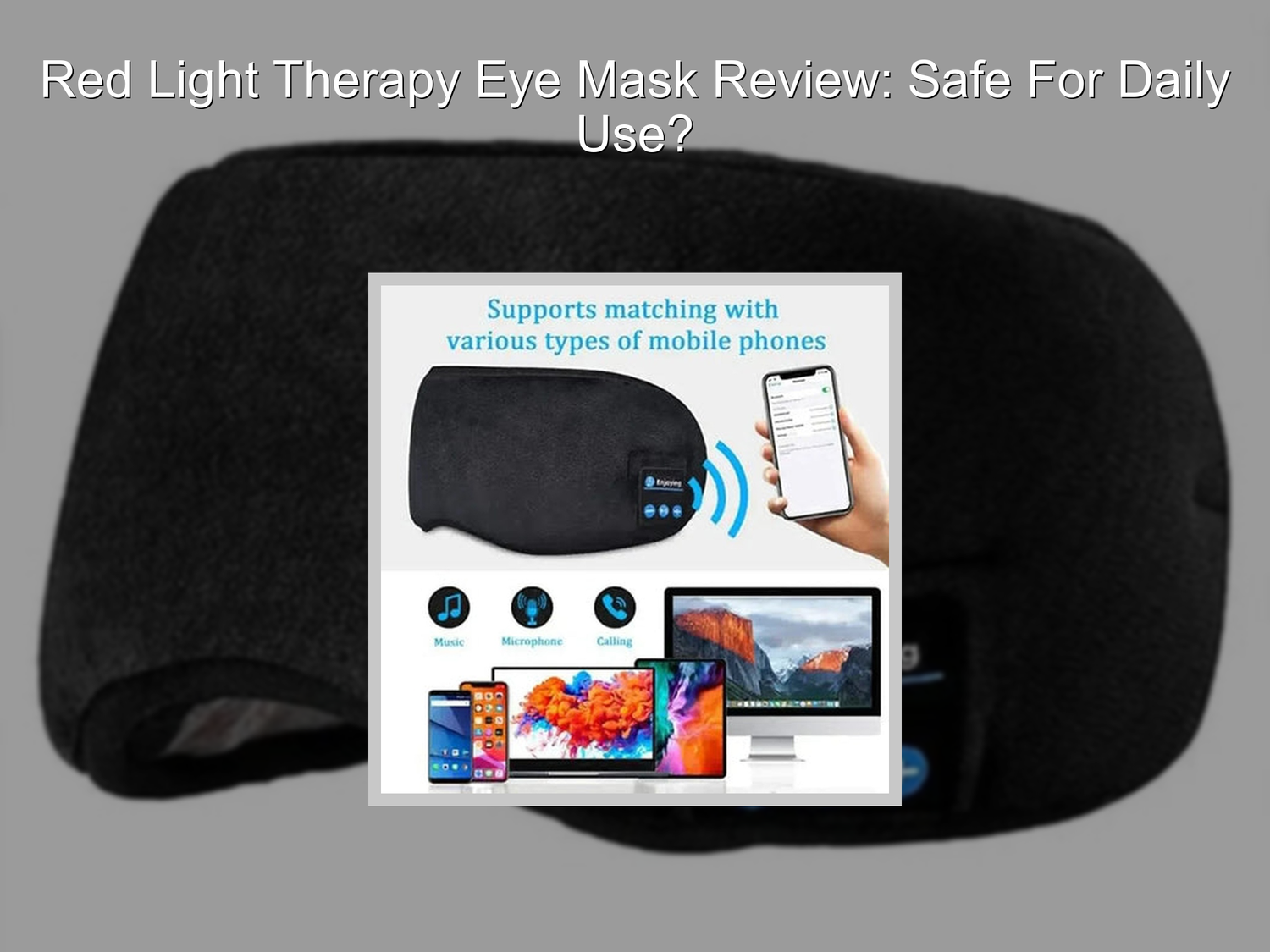 Red Light Therapy Eye Mask Review: Safe For Daily Use? – KentDO ...
