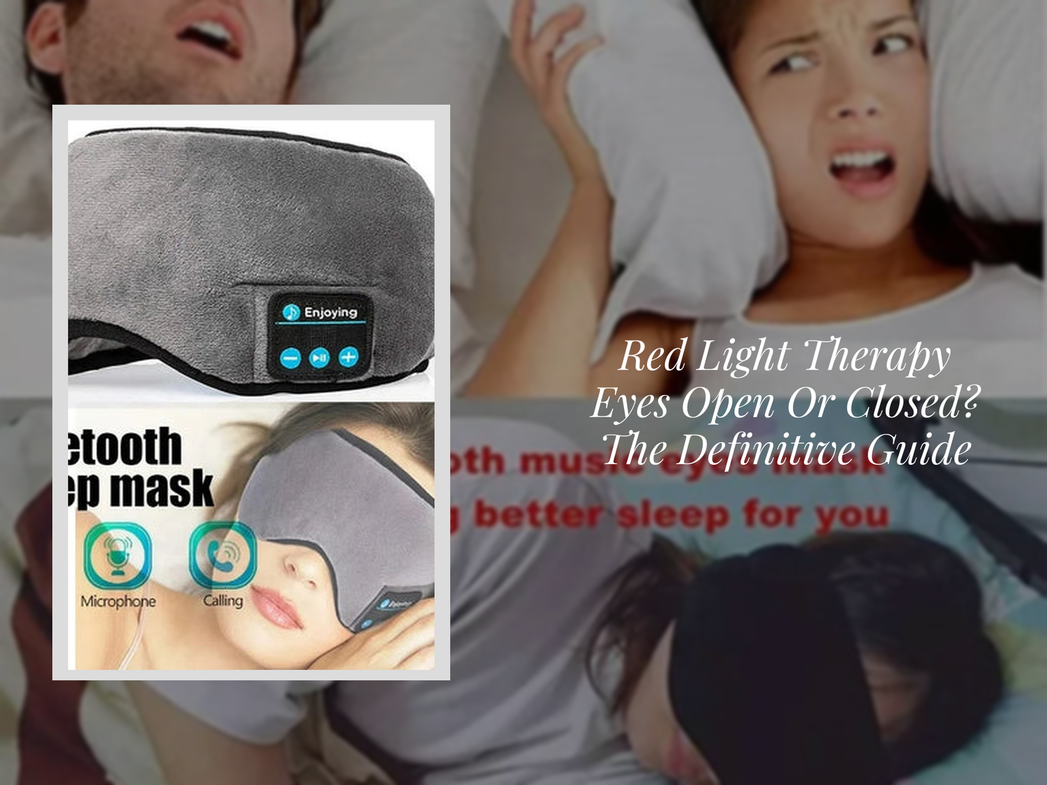 Red Light Therapy Eyes Open or Closed? Safety Guide – KentDO™ Healthy ...