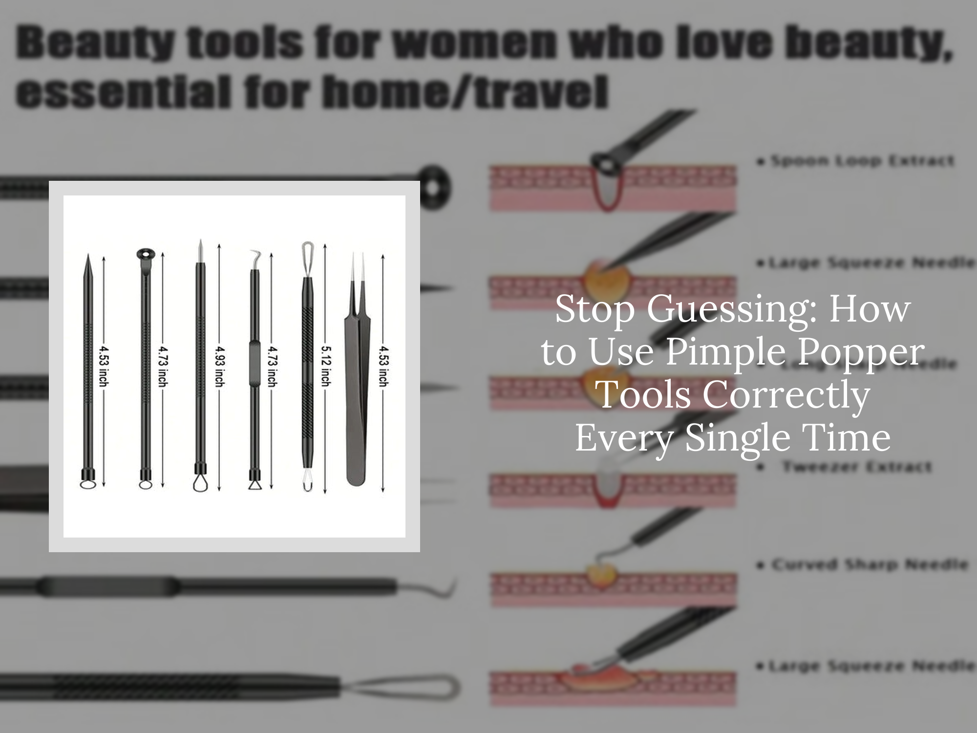 How to use pimple popper tools: 7 Mistakes DIY Blackhead Fix – KentDO ...