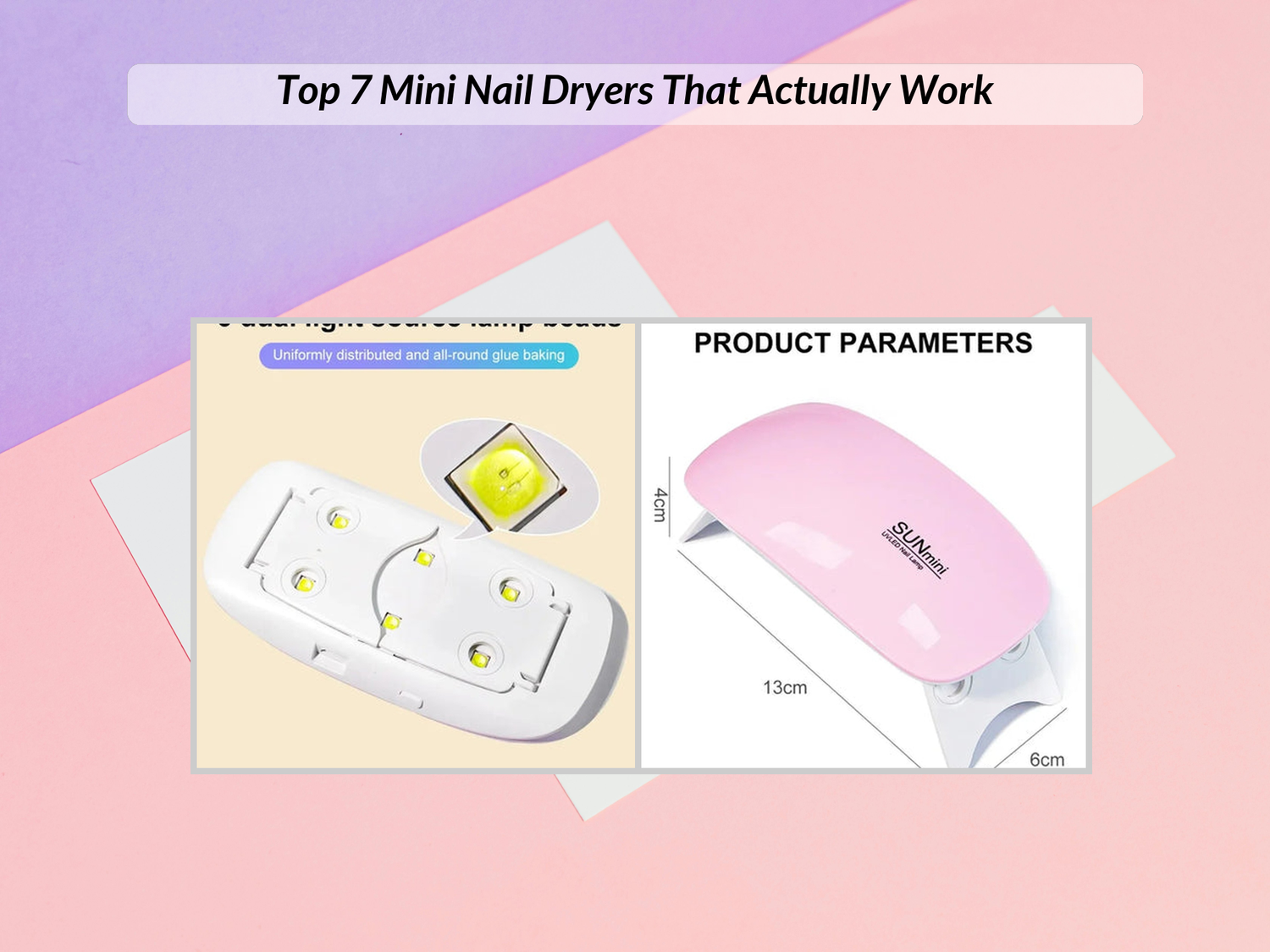 Top 7 Mini Nail Dryers That Actually Work – KentDO™ Healthy & Beauty